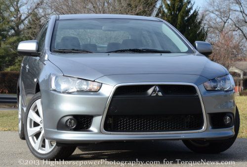 The front end of the 2013 Mitsubishi Lancer GT | Torque News